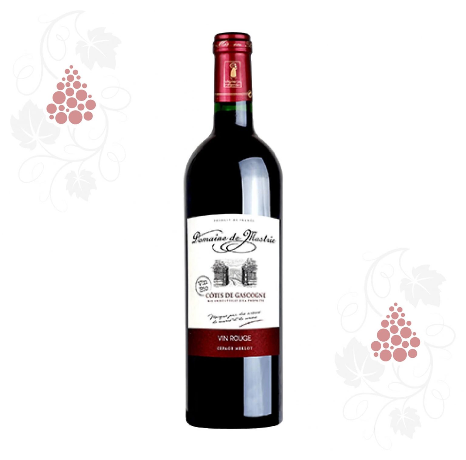 Merlot - Vin Rouge Bio Domaine de Mastric dans le Gers